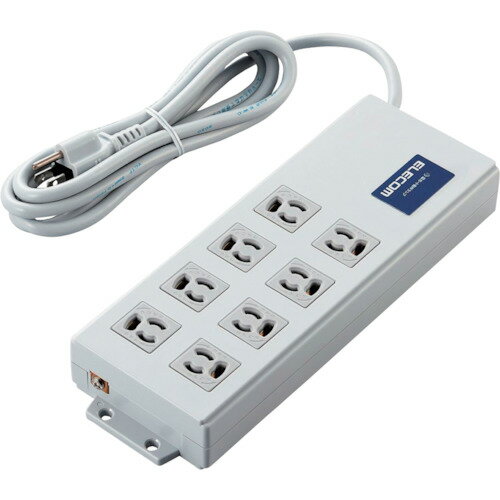 特長●プロジェクタや複合機、モニタなど3ピンプラグ仕様のOA機器をアダプタなしで接続することができる3ピンプラグ対応の8個口の電源タップです。●接続機器の電源を一括でON/OFFできる一括スイッチタイプです。仕様●コンセント数：8個口●ケー...