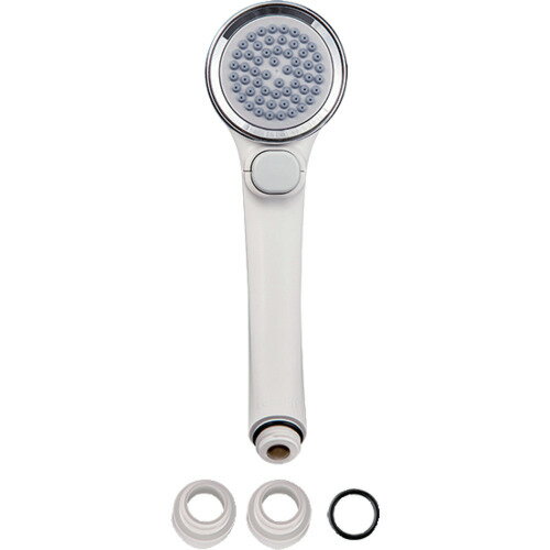 特長●水にバブル(空気)が入ることにより、浴び心地は変わらないのに節水できます。用途●一般家庭用の浴室用品。●手元で一時止水しながらシャワーを浴びたい方に。仕様●色：ホワイト●幅(mm)：65●高さ(mm)：195●接続部ネジ規格：G1／2...