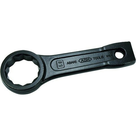 【商品詳細】●柄の後部穴にロープを通し引っ張りながら打撃部をハンマーで叩いて増し締めしたり、サビついたボルト・ナットの緩め作業に最適です。●衝撃を考慮した硬度でJIS強力級スパナの2.5倍以上の強度をもつ、最も強靱なレンチです。●JIS表示...