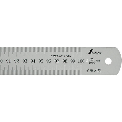 特長●金属や、大きさ、鋳物工場によって収縮率が異なる為、それらに応じた伸び率の目盛にしています。用途●鋳物用の木型や金型の製作時に型の寸法を測定する時に使用仕様●全長(mm)：1050●厚さ(mm)：1.5●巾(mm)：35材質/仕上●ステ...