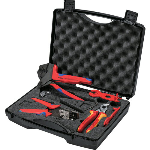 特長●ソーラーコネクタMC4（マルチコンタクト）2.5〜6.0mm（2乗）用の圧着ダイス（974966）、ロケーター（9749661）および組み立て工具セット（9749662）。●精密ストリッピングプライヤー（121211）：1.5/2.5...