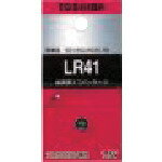 ●高性能を幅広く、小型機器を身近にします。●電卓・電子ゲーム・電子体温計・ミニLEDライト・カメラなどに。●タイプ：アルカリ●使用推奨期限(年)：2●電圧(V)：1.5●規格：LR41●1.5V0.07mA●標準容量25mAh●電圧：1.5...