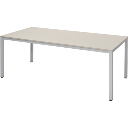 ●フリーアドレスオフィスや会議室などさまざまな場所でご使用いただけます。●間口(mm)：1800●奥行(mm)：900●高さ(mm)：700●天板色：ナチュラル●脚色：ホワイト●天板厚さ(mm)：18●色：ナチュラル天板×白脚●耐荷重：約4...
