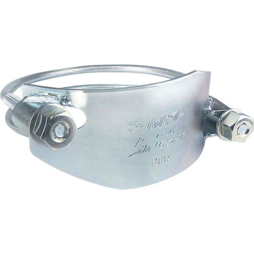 ●コルゲートタイプのビニールホース用です。●耐圧・耐摩耗用ビニールホースに●最大径(mm)：50●最小径(mm)：40●線径(mm)：5●板幅(mm)：50●ナットHEX(mm)：17●右巻型耐圧ビニールホース用バンドです。●鉄製（三価クロ...