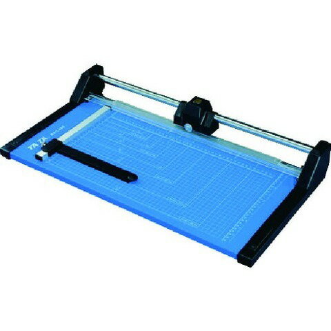 【商品詳細】●回転刃式のため、スライダーを下に押しながらスライドさせるだけで裁断できます。●裁断ガイドがついています。●スライドで裁断するため、刃に手をはさむ危険も少なく安全に使用できます。●テーブルにサイズが表記されています。●紙の切断に...