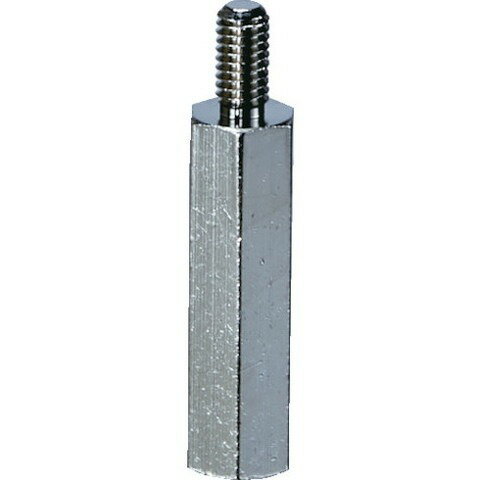 【商品詳細】●プリント基板・アクリルカバーその他部品支持に便利な黄銅サポーターです。●RoHS対応品です。●基板の底上げなど、間隔を作るために。●全長(mm)：25●対辺(mm)：5.5●ねじ径：M3●ねじ長さ(mm)：オス6、メス6●タイ...