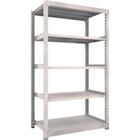 【商品詳細】●ボルトを1本も使用していないボルトレス構造で、分解・組み立て作業が簡単で、作業時間を大幅に短縮できます。●棚の段変更が、25mmピッチで、自由に調整、変更ができます。●高さ、奥行が同じであれば、増結することができます。また、支...