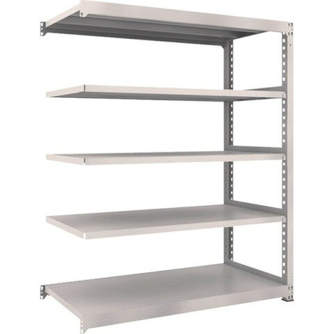 【商品詳細】●ボルトを1本も使用していないボルトレス構造で、分解・組み立て作業が簡単で、作業時間を大幅に短縮できます。●棚の段変更が、25mmピッチで、自由に調整、変更ができます。●高さ、奥行が同じであれば、増結することができます。また、支...