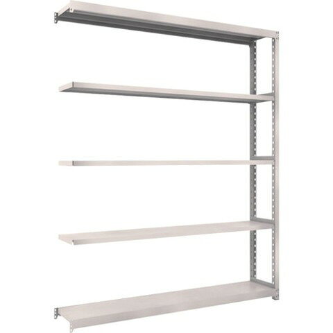 【商品詳細】●ボルトを1本も使用していないボルトレス構造で、分解・組み立て作業が簡単で、作業時間を大幅に短縮できます。●棚の段変更が、25mmピッチで、自由に調整、変更ができます。●高さ、奥行が同じであれば、増結することができます。また、支...