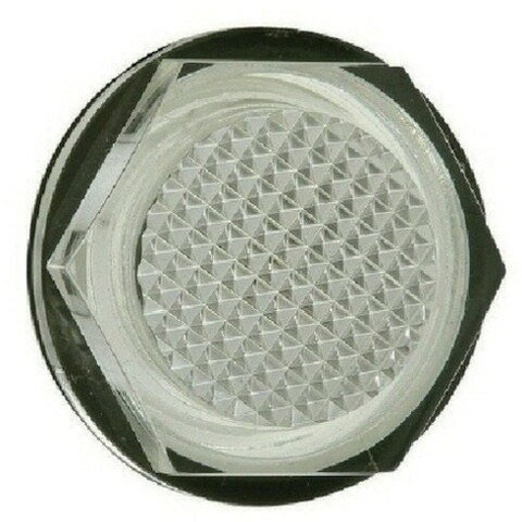 【商品詳細】●ネジ込み取付け●外径(mm)：26●厚さ(mm)：18.5●二面幅寸法(mm)：22●ねじ寸法：G1/2●ねじ長さ(mm)：10.5●耐熱温度(℃)：-30〜110材質／仕上●本体：特殊透明ポリアミド(PA-T)●窓：特殊透明...