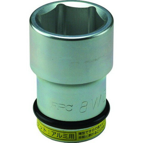 【商品詳細】●インパクト用の薄型セミロングソケットです。●差込角(mm)：25.4●対辺寸法(mm)：32●全長(mm)：85材質／仕上●クロムモリブデン鋼セット内容／付属品●ピン・リングJANコード 4938905016276【代引きにつ...