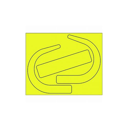 【商品スペック】■特長・安全帯の使用徹底を確認する蛍光ステッカーです。・安全帯の使用時において、墜落防止の意識向上をはかるために、フックの両側面とフック下に貼り付けます。■用途・安全帯使用時に。■仕様・色：蛍光黄・縦(mm)：110・横(m...