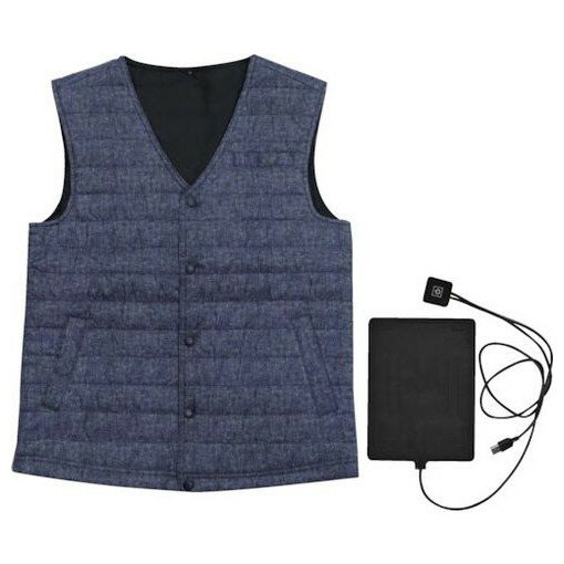 【商品スペック】特長●取り外し可能ヒーターパッド付き中綿ヒーターベストです。●アウターとしても、スーツやジャケットのインナーとしての着こなしもできます。●ヒーターパッドを取り外してお洗濯も可能です。用途●寒い日の屋内外作業に●作業着の下に。...