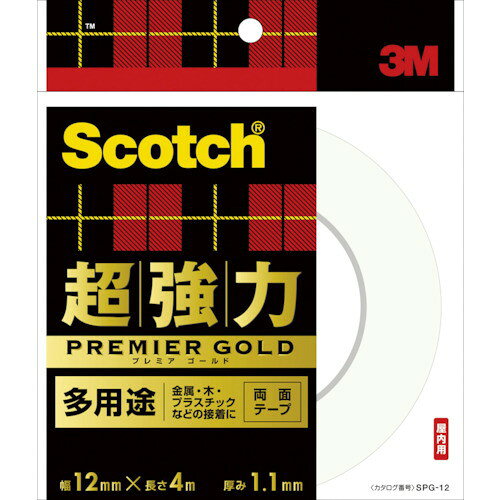 メーカー：スリーエムジャパン【商品特徴】●強靭なアクリルフォーム素材に、特殊アクリル系粘着剤を塗布した超強力両面テープです。●金属・木・プラスチック（軟質塩ビを除く）など多用途に使用できます。【用途】●屋内における一般的な接着作業用途。【仕...