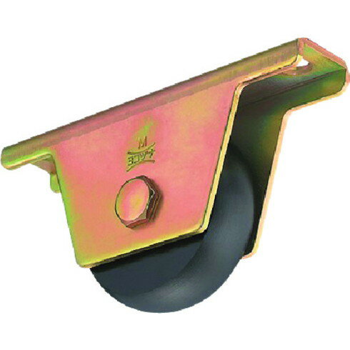 【商品スペック】特長●ベアリング使用により回転がスムーズ・耐久性に優れています。用途●門扉・工場・出入口用扉・各種倉庫など。仕様●許容荷重(daN)：88●許容荷重(kgf)：90●車輪径(mm)：50●車輪幅(mm)：18●取付高H(mm...