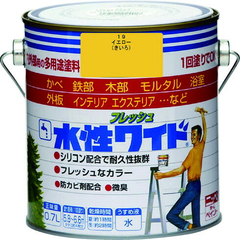 【商品スペック】特長●塗膜は汚れにくく、付着した汚れも水しぶきで簡単に洗浄できる（ウォッシャビリティに優れる）高性能塗料です。●タレにくい、微臭タイプです。●かび止め材、さび止め材配合しています。用途●浴室・台所・洗面所・部屋のかべや天井な...