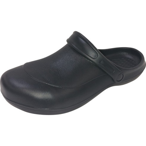 【商品スペック】特長●EVA一体成型です。●底裏にラバー付きです。●爪先に先芯入りです（JIS T 8101に準拠はしておりません）。用途●工場、病院、事務所など仕様●サイズ(cm)：24.0〜24.5●サイズ：M●色：ブラック仕様2材質／...