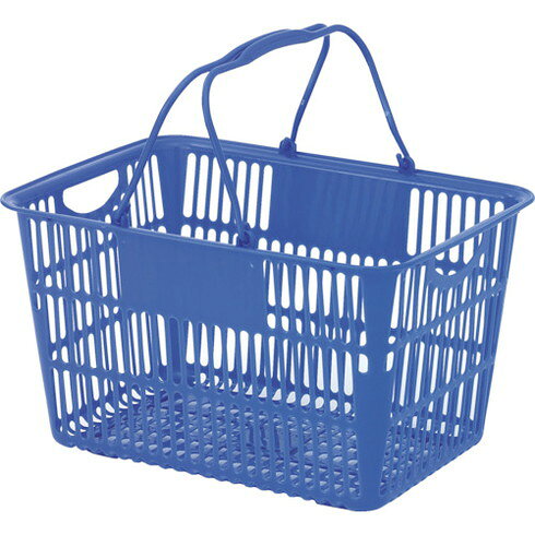 【商品スペック】特長●オール樹脂製で軽量かつ大変丈夫です。用途●ショッピングセンター。仕様●容量(L)：28●色：ブルー●外形寸法(mm)間口：480●外形寸法(mm)奥行：340●外形寸法(mm)高さ：255●有効内寸(mm)間口：420...