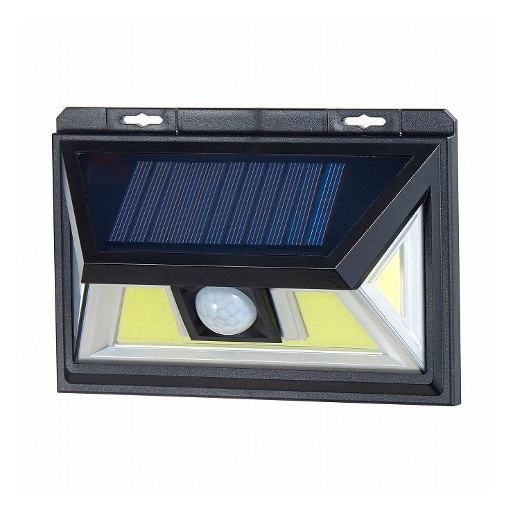 【商品説明】●暗い時にセンサーが人や車の動きを検知して自動点灯●スイッチで点灯モードを「強」と「弱」に選択できます。●本体側面にもLEDを搭載しているので広範囲を照射●ソーラー発電式なのでコンセントがない場所に設置できて、電気代もかかりませ...