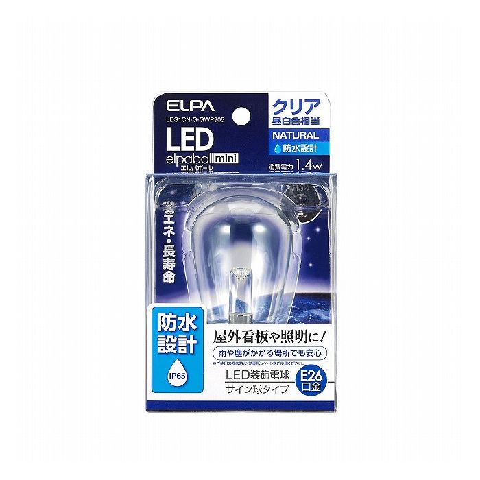 【商品詳細】推奨使用環境温度：0℃〜40℃サイズ(mm)：全長86×外径45質量(g)：34口金：E26定格入力電流(A)：0.016定格消費電力(W)：1.4設計寿命(h)：30,000全光束(lm)：60光色：昼白色相当交流電源：100...