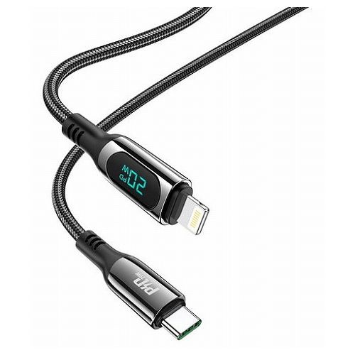 【商品特長】〇デジタル電力計内蔵コネクタコネクタ部に電力状況を示すインジケータを搭載しており、使用電力をワット(W)で表示します。現在の充電状況(使用電力)が一目で分かります。〇PDの急速充電に対応iPhone、iPadのPD充電を最大20...