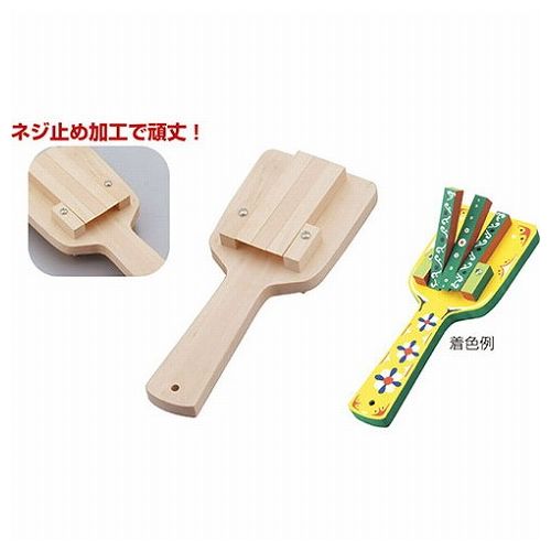 【商品説明】表裏3連バチ付でとてもよく鳴る裏表3連バチ付両面タイプネジ止め加工で頑丈バチがはずれないよう、釘で補強しました。組立済のなるこです。裏、表に3連のバチが付でとてもよく鳴ります。【商品詳細】商品サイズ(単位mm):70×170×3...