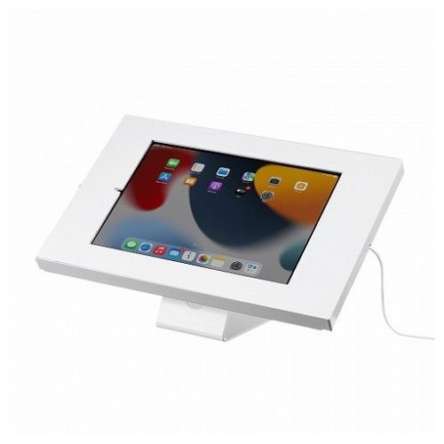 【商品説明】●iPadに対応したスタンド付きスチール製のケースです。※12.9インチiPad以外の全ての機種に対応しています。●スタンドを壁面に取付けることができます。●スタンドに着けたままの状態で90°回転し、縦横どちらでも使用ですること...