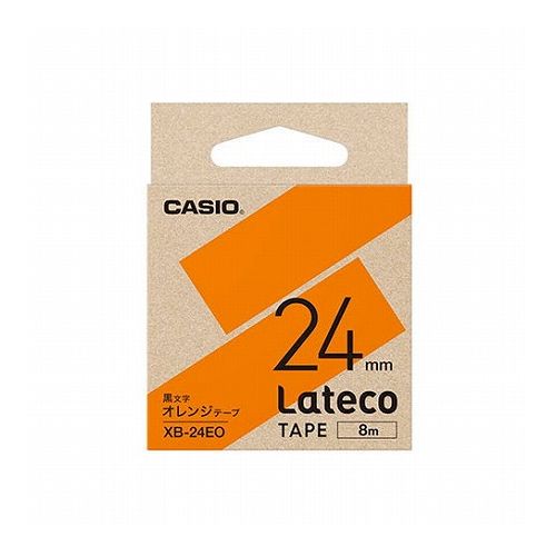 lateco詰め替え用テープ 24mm幅(テープ長8m)●オレンジに黒文字●24mm●発色層をラミネートした新開発のテープ。●ラミネートフィルムにより、擦れ、汚れなどに対する耐久性に優れています。●テープ交換:テープは詰め替え方式を採用。専...