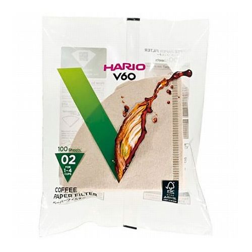 V60用ペーパーフィルター02M 1〜4杯用 100枚入○V60透過ドリッパー01クリア、V60透過ドリッパー01セラミックW用ペーパーフィルター個箱サイズ : 190×220×53mm本体重量 : 140g素材 : パルプ100%みさらし...