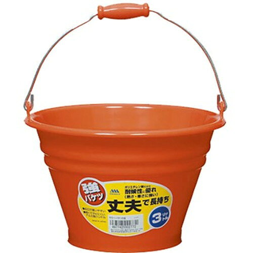 カラーバケツ3型RE特長○ポリエチレン製だから耐候性に優れ、丈夫で長持ち!○広口で使いやすい。○軽くてサビにくいアルミ製ハンドル。仕様商品サイズ(約):Φ230×H144mm容量:3L本体:PE(ポリエチレン)ハンドル:アルミ生産国:日本メ...