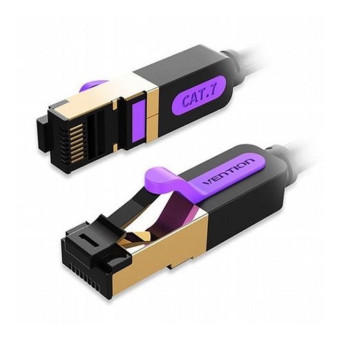 Cat.7SSTPLANケーブル1mブラック特長カラー:ブラックコネクター:RJ458P8Cバージョン:CAT7コネクター:金メッキ帯域幅:600MHz伝送速度:10Gbpsコンダクター:無酸素銅クリスタルヘッド素材:銅シェルシールド:アル...