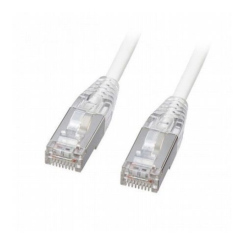 ケーブル径4.5mmのスリム仕様。ツメ折れ防止構造の「への字ラッチ」コネクタ採用。1m・ホワイト。特長●ケーブルが柔らかく、絡みにくい「やわらかLANケーブル」です。●伝送速度10Gbps、伝送帯域600MHzを実現した、10ギガビット対応...