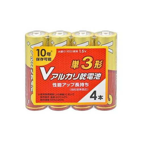 【商品詳細】・単3アルカリ乾電池4本セットです。(4本入り×1個)・保存可能期間は10年(保存条件JIS準拠)・性能アップで長持ち(当社従来品比)【仕様】・入数 : 4本(4本入り×1個)・水銀 : 0(ゼロ)使用・グリーン購入法 : 適合...