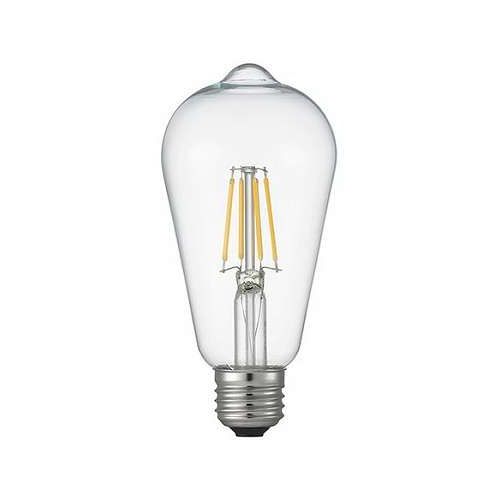 【商品詳細】●従来のLED電球に比べ、白熱電球に似たノスタルジックな雰囲気を演出【仕様】・本体寸法 : W64mm×H137mm×D64mm・本体重量 : 40g・口金 : E26・材質 : 本体…ガラス、口金…ニッケルメッキ銅・光源 : ...