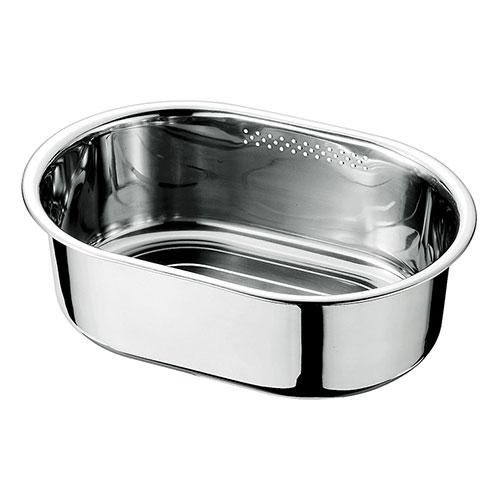 【商品概要】流水穴付き。すべりにくいゴム脚付【商品仕様】材質 : 本体…ステンレス鋼(板厚0.5mm)、ゴム部…合成ゴムサイズ : 23.2×34×11.5cm重量 : 570g生産国 : 中国梱包形態 : 袋入【代引きについて】こちらの商...
