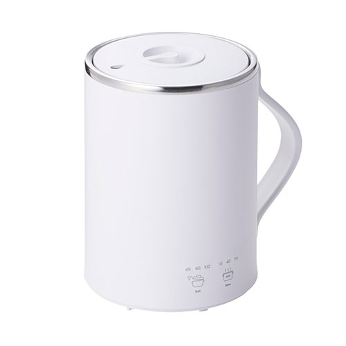 【商品概要】■マグカップ型の器具1台で、手軽に「沸かす・煮る・保温する」が可能。料理やドリンクが完成するまでずっとキッチンに立っている必要がなくなります。■デスクに置いても邪魔にならないコンパクトサイズで、1杯分(350ml)だけお湯を沸か...