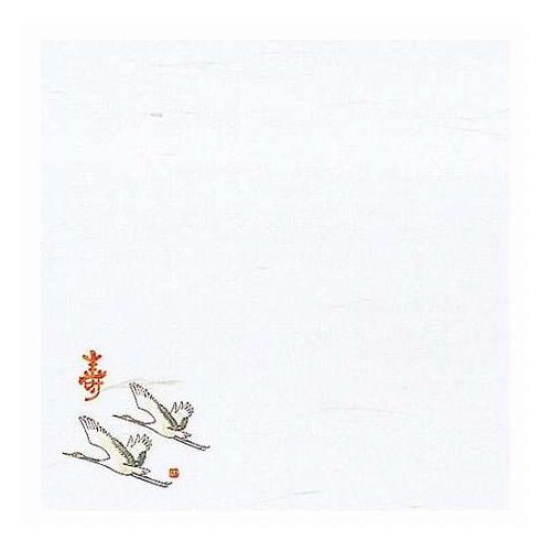 雲竜和紙 4寸雲竜敷紙 寿鶴 (100枚入)季節の花や情景で料理を彩る、4寸雲竜和紙の敷紙です。上品な装いにぴったりです。☆寿(ことほぎ)には、鶴 をどうぞ。サイズ : 約12×12cm重量 : 85g生産国 : 日本保証期間 : 初期不良...