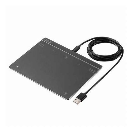 指でパソコンを操作できる、USB接続のタッチパッド。大型。●パソコンを指でタッチ操作できるUSB接続の有線タッチパッドです。●1本指から4本指までの操作に対応し、14種類のジェスチャー機能が使用でき作業効率がアップします。●電池のいらない有...