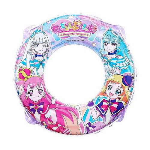 人気のプリキュアシリーズの浮輪です空気注入・排出がしやすいかんたん空気栓が採用、すばやく膨らませ、後片付けもラクチン●対象年齢:3歳以上●胸囲目安:58cmくらい●内周サイズ:約85〜90cm●素材:PVC(塩化ビニール樹脂)●保証期間:初...