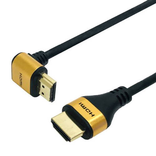 L型270度タイプのコネクタ片側はL型270度タイプのコネクタのため、狭い隙間にあるHDMIポートにも簡単に接続ができます。また、極端な屈曲配線によってケーブルの寿命を早めてしまうといった悩みを解消します。4K/60p(YCbCr4:4:4...