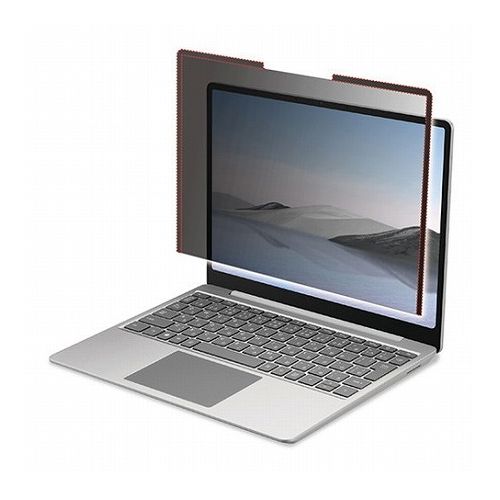 SurfaceLaptopGoの画面をのぞき見から守る、タッチパネルにも対応した吸着タイプののぞき見防止フィルターです。●周りからののぞき見から画面を守る、タッチパネルにも対応した吸着タイプののぞき見防止フィルターです。●画面に吸着してフィ...