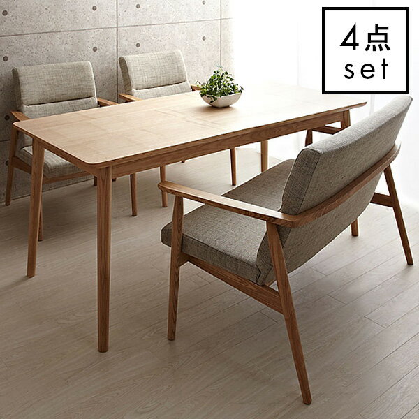 【商品名】天然木北欧デザインダイニング「ODENTHAL」オーデンタール 4点セット【セット内容】テーブル×1、ソファ1人掛け×2、ソファ2人掛け×1【梱包数】4-----------------------------◆テーブル◆【サイズ...