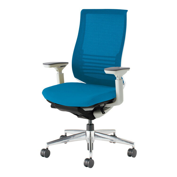 前傾での作業姿勢を適切にサポートする機能を搭載したオフィスチェアです。座面のみを前傾させる機能は、膝やモモ裏などの負担を軽減し、シートに施した加工により骨盤を安定させるので、体圧分散され長時間の作業が快適に行えます。背もたれは、ロッキングの...