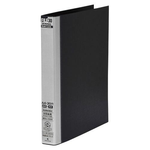 メーカー：マルマン品番：F948R-05JANコード：4979093948055長持ちできるPPシートくるみ表紙のリングファイル。リフィルがない30穴タイプです。●カラー／黒●サイズ／A4タテ●寸法／タテ315×ヨコ268×背幅38mm●最...
