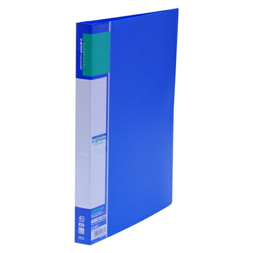 ●ポケット数:40枚 ●外寸:横240×縦310mm ●背巾:25mm ●シート厚:0.04mm ●材質:表紙/ポケット=再生PP製 ●中紙なしGREENクリヤーファイルA4 青 40枚【送料について】北海道、沖縄、離島は送料を頂きます。