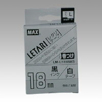 ●ラミネート加工だからコスレ、水、油、薬品に強い。●色:白●テープ寸法（mm×m）:18×8●白地黒文字●原産国：中国●質量：70Gマックス PM-2400、PM-36シリーズ用 ラミネートテープ色:白に黒文字(巻きつけタイプ)テープ幅:1...