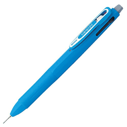 ゼブラ サラサ2+SB ライトブルー SJ2-LBJANコード：4901681580026全長146.5mm【多機能ボールペン】2色ジェルボールペン0.5mm(黒・赤)+シャープ0.5mm【特長】ジェルインクでさらさらとしたなめらかな書き味...