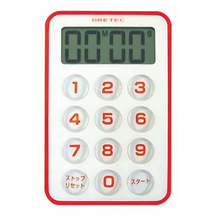 ドリテック DR フラッシュタイマー(99分99秒) T-184RD レッド 128082JANコード：4536117006940規格：規格レッドサイズ：外寸縦×横×高さ100×65×H14mmサイズ容量1：100×65×H14mm材質：生...
