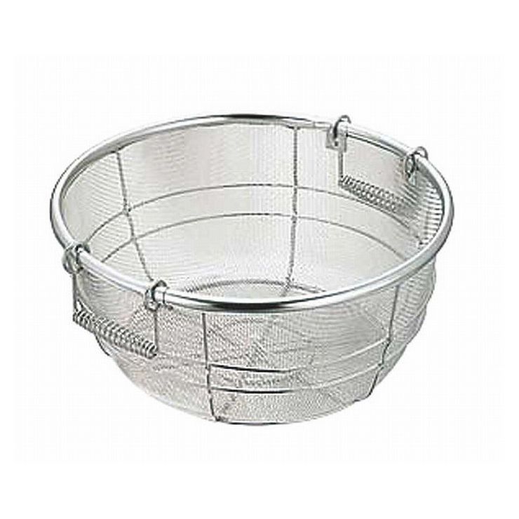 カンダ ?18-8揚げザル(手付)31cm 384015JANコード：4949362772841規格：規格（外寸）31cmサイズ：内径×深さφ290×124mmサイズ容量1：φ290×124mm材質：18-8ステンレス生産地：燕三条ワンサイ...
