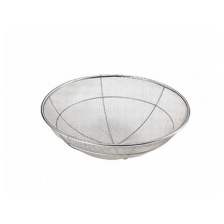 本間冬治工業 18-8底丸揚げザル 細目 45cm 037040JANコード：4977544000659規格：規格45cmサイズ：外径×外寸高さφ450×H170mmサイズ容量1：φ450×H170mm材質：18-8ステンレス生産地：燕三条...